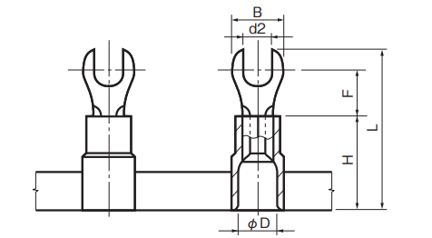 Insulated Chain Terminals (ICT) - Spades (1.25Y-3S) | Insulated Chain Terminals (ICT) - Spades ...